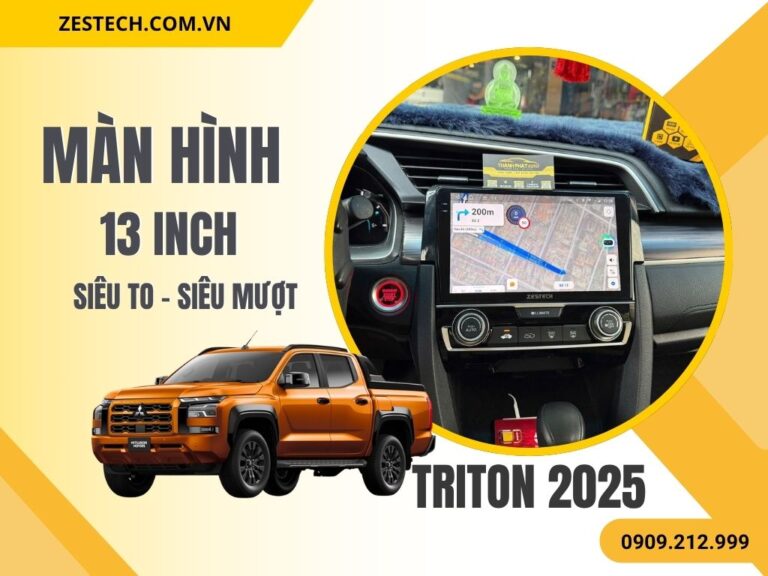 Màn Hình Android 13 Inch Triton 2025 | Giá & Lắp Đặt Chính Hãng